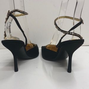 Sebastian Milano | Shoes | Sebastian Made In Italy Black Satin Highheel ...